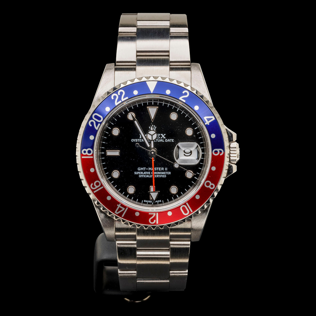 2007 Stainless Steel Rolex Oyster Perpetual GMT Master II "Error Stick Dial" – https://dcjltd.com/