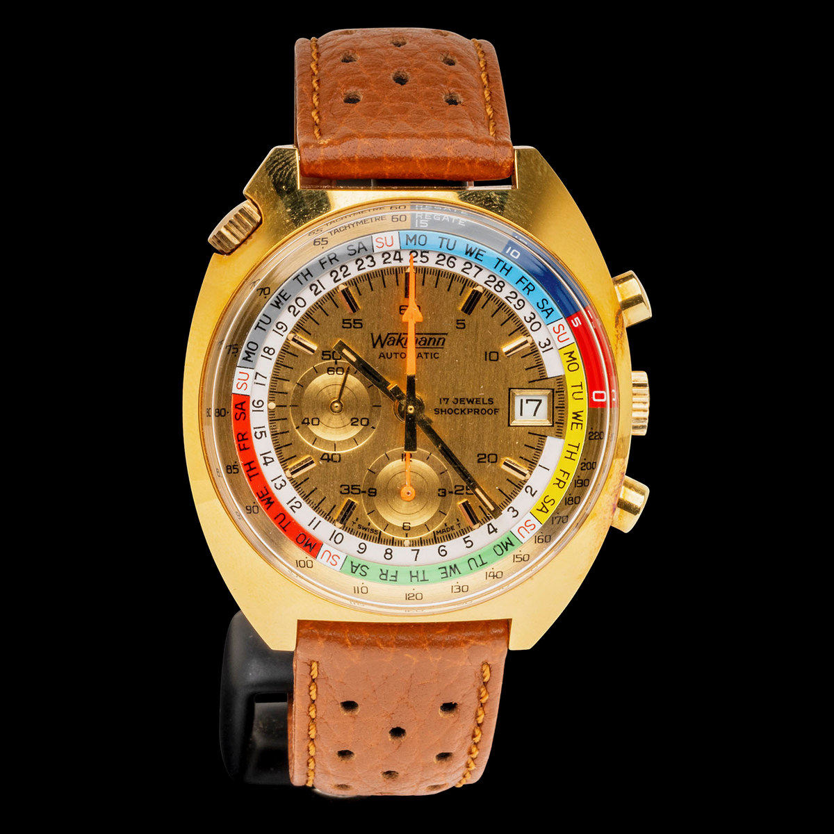 1970 Yellow Gold Plated Wakmann Regatte – https://dcjltd.com/